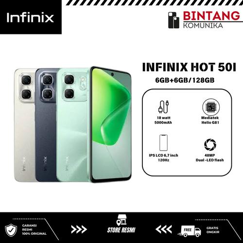 Jual Infinix Hot 50i 6/128GB 120Hz 48MP Garansi Resmi Infinix Indonesia ...