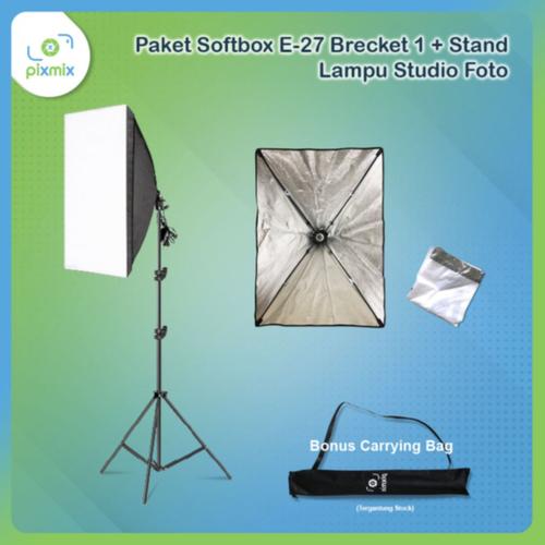 Jual Softbox Lampu Studio 1 titik + Stand + Bonus Lampu - Softbox + Stand - Jakarta Barat ...