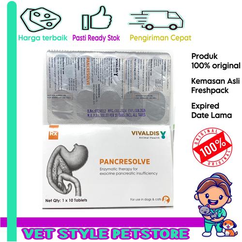 Promo Pancresolve enzym pencernaan anjing kucing original mirip ...