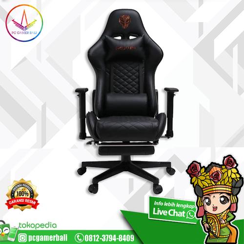 Jual Kursi Gaming Rexus RGC-100 Max With Footrest Black Edition - Kota ...