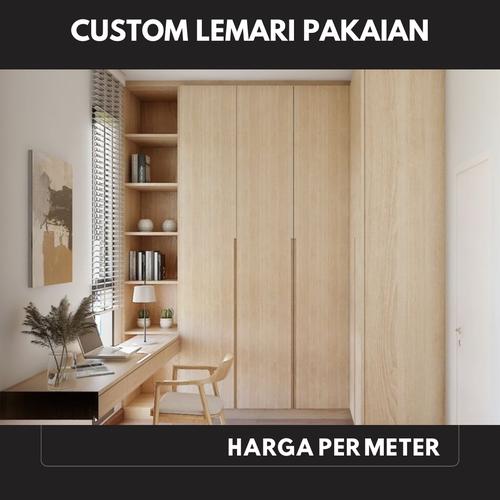 Jual Lemari Pakaian Wardrobe Custom Minimalis Harga Per Meter - Jakarta ...