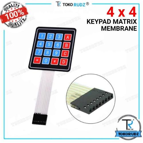 Jual Tombol Keypad Membran 4x4 Matrix Arduino Key Pad Membrane 4 x 4 ...