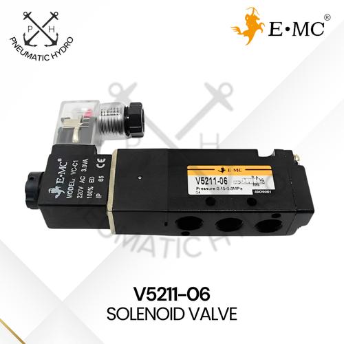Jual Solenoid Valve Pneumatic EMC V5211-06 Drat 1/8" - AC220 - Jakarta ...