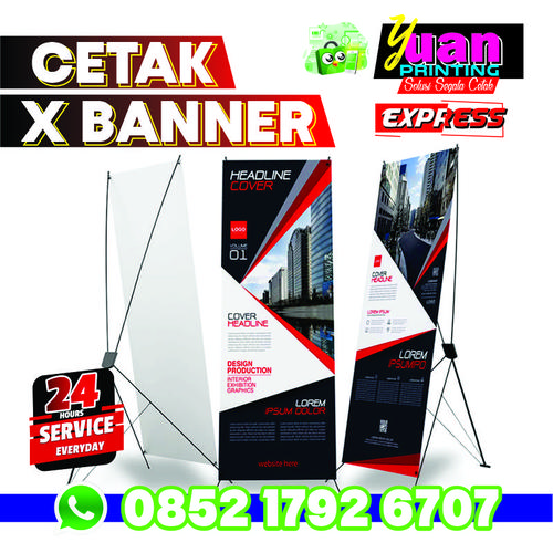 Jual CETAK X BANNER EXPRESS | ROLL UP BANNER | TRIPOD BANNER JAKARTA ...