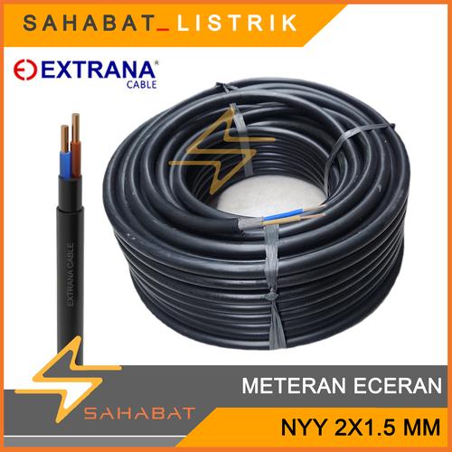 Jual KABEL LISTRIK EXTRANA NYY 2X1.5MM METERAN ECERAN - Jakarta Pusat ...