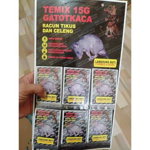 Jual Racun Tikus Racun Babi Hutan Pembasmi Hama Temix Gatotkaca 15 Gram ...