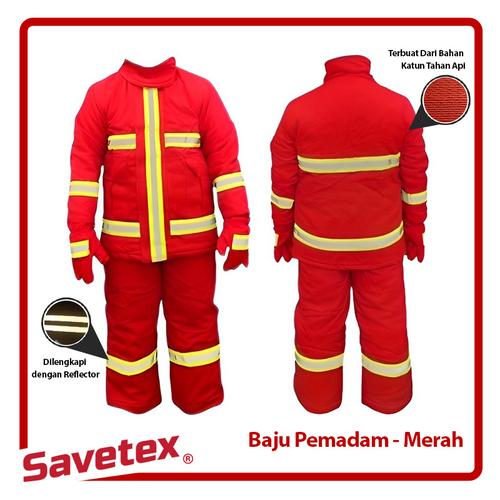 Promo Baju Pemadam Api / Baju Damkar Merah / Fire Fighting Suit - M ...