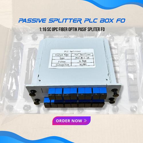 Promo Passive Splitter Box 1:16 SC UPC / SPLITER BOX 1:16 SC UPC / PLC ...