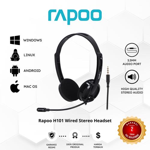Promo Rapoo H101 Wired Stereo Headset - Jakarta Timur - Megakomponen ...