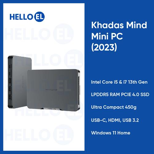 Jual Khadas Mind Mini PC 2023 Intel Core i7-1360P i5-1340P LPDDR5 Windows 11 Home Compact Mini ...