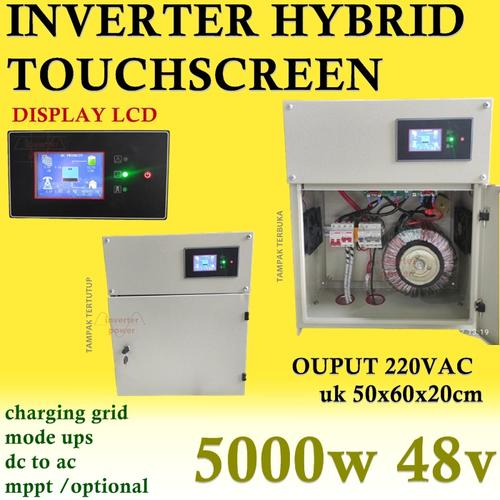 Jual LF Series 5KW Off grid hybrid solar inverter with LVD, fiture ATS ...