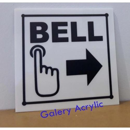 Jual BEST SIGN LABEL SIGN BOARD ACRYLIC BELL KANAN ATAU BELL KIRI,ATAS ...