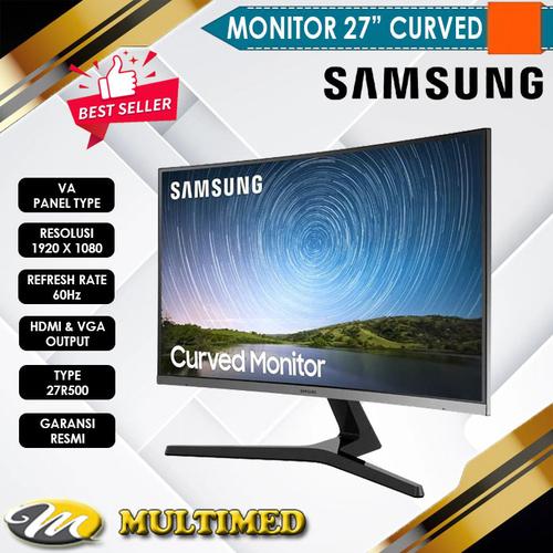 Promo Monitor Samsung 27" Inch C27R500 Curved FHD LED FREESYNC ...