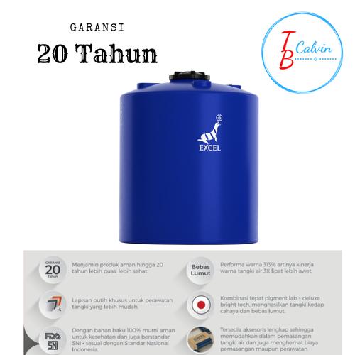 Jual Tangki / Tandon / Toren Air Excel 5000 Liter AL 5700 isi 5650 ...