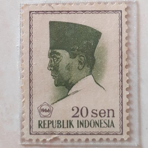 Jual Perangko Indonesia Presiden Soekarno 1966 Tahun 1966 20 sen - Kab ...