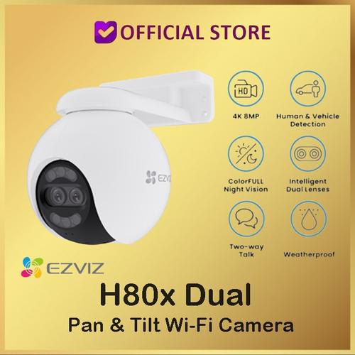 Promo Ezviz H80x 4K Dual Lens 8MP Smart Home CCTV Outdoor Pan & Tilt ...
