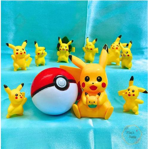 Jual Topper Dekorasi Cake Kue Pokemon Pikachu Set Pokeball - Pokeball ...