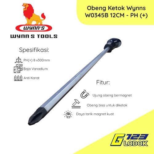 Jual Obeng Ketok Plus Panjang 30CM 12inch Wynns W0345B Obeng Philips ...