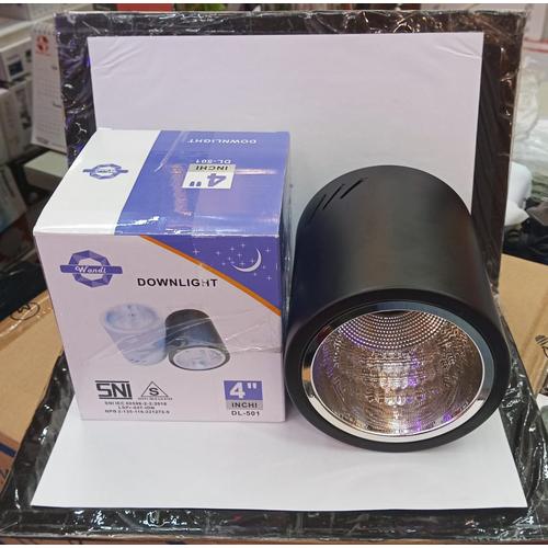Jual KAP LAMPU DOWNLIGHT OB OUTBOW WANDI BLACK HITAM E27 4" INCH SNI ...
