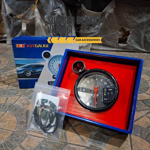Jual Tachometer RPM 5 inch Universal 10 Warna - Carbon - Kota Bandung ...