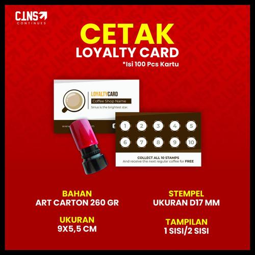 Jual Cetak Kartu Member/Loyalty Card + Stempel Mini, Desain Custom Kode ...