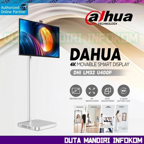 Promo Dahua DHI LM32 U400P 32" Inch - 4K Explorer Movable Smart Display ...