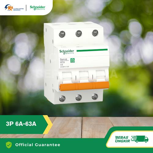 Jual MCB/ MCB SCHNEIDER/ MCB 3 POLE/ MCB 3 PHASE/ DOMAE 6A 10A 16A 20A 25A 32A 40A 50A 63A ...