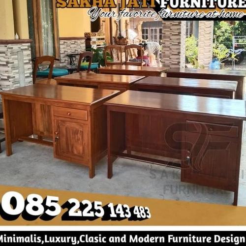 Jual Meja Kantor Meja Kerja Meja Sekolah Meja Karyawan Jati Minimalis ...
