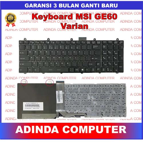 Jual Keyboard MSI GE60 MS-16GC MS-16GD MS-16GF MS-16GH MS-1756 MS-1757 ...