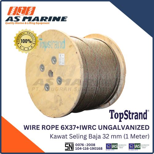 Jual Wire Rope / Kawat Seling Baja 6x37 IWRC Ungalvanized 32 mm TOPSTRAND - 1 Meter - Jakarta ...