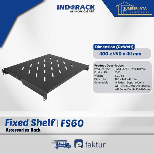 Jual Tatakan Rak Server Indorack Fixed Shelf Depth 400mm - 900mm - FS60 ...