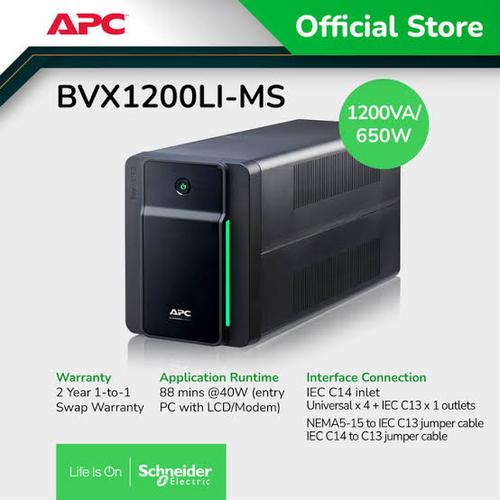 Jual UPS APC Easy UPS BVX1200LI-MS 1200VA 650W - Kab. Tangerang ...