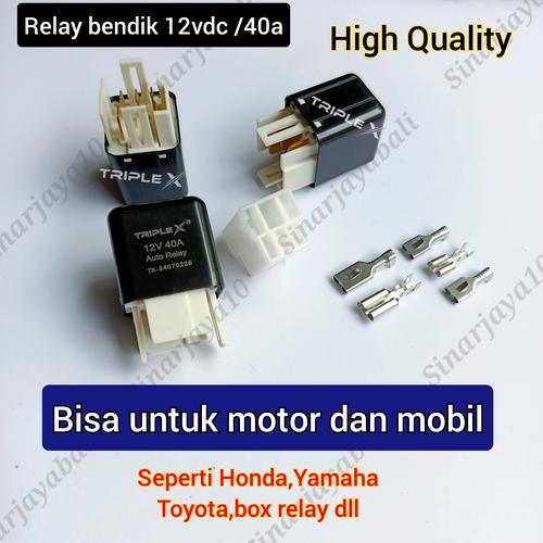 Jual bendik stater relay 4kaki universal rilay 4p 4pin motor mobil ...