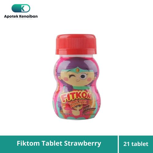 Promo FITKOM TABLET HISAP MULTIVITAMIN RASA STRAWBERRY / MULTIVITAMIN ...