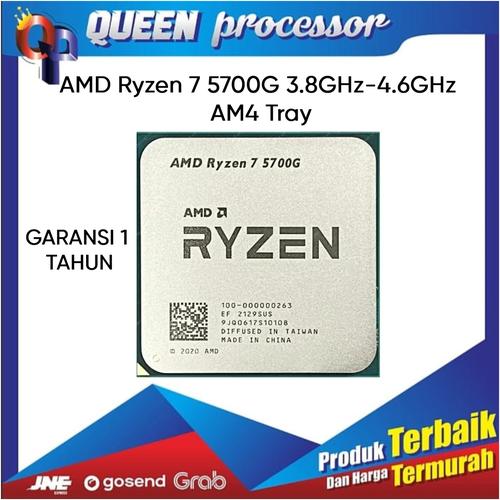 Jual AMD RYZEN 7 5700G 3.9GHz 8 CPU cores 16 threads 8 GPU cores TRAY ...