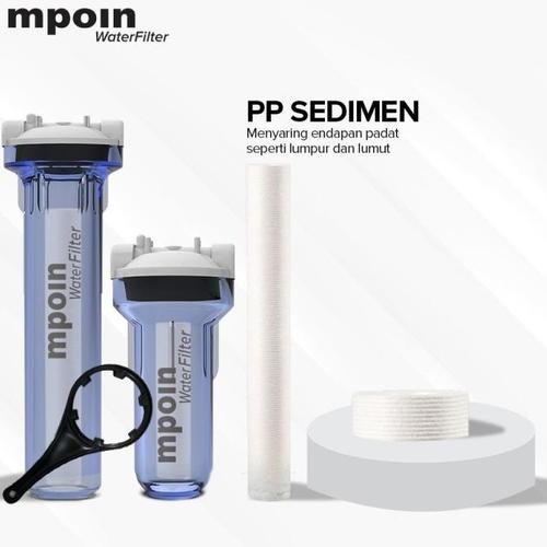 Jual PAKET FILTER AIR WATER FILTER MPOIN UKURAN 10 INCHI - PP SEDIMEN ...