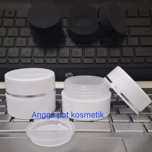 Jual pot cream PP NEW 10gr putih list silver - Jakarta Timur - Angga ...