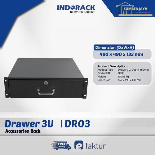 Jual Drawer DR03 - 3U Depth 460mm With Lock Untuk Rack Server Indorack ...