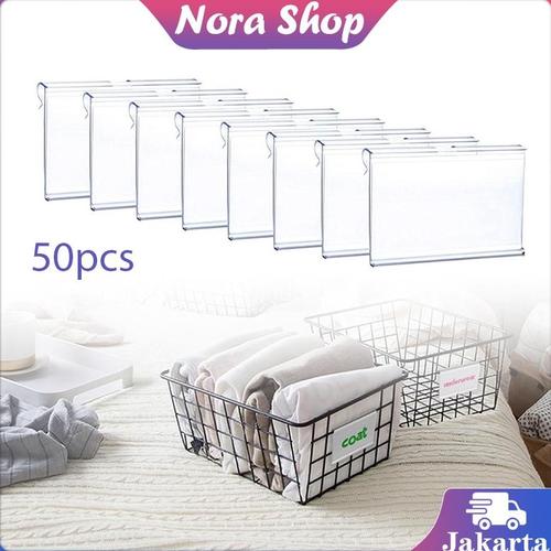Jual 50pcs Price Tag Holder Price Tag Label Label Harga Mika Tag Harga ...