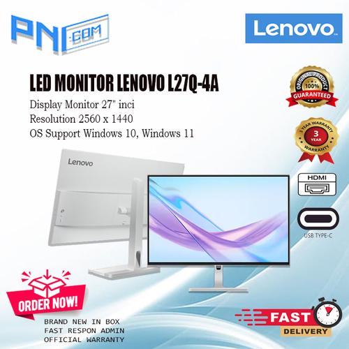 Jual Monitor LED Lenovo L27Q-4A 27'' Inch 3 YR - Jakarta Pusat - Panca ...