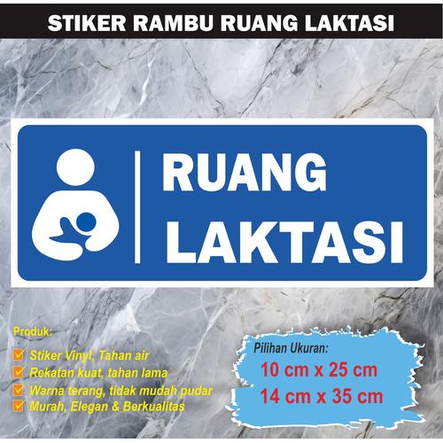 Jual Stiker Vinyl Tulisan Ruang Laktasi / Ruang Menyusui / Rambu ...