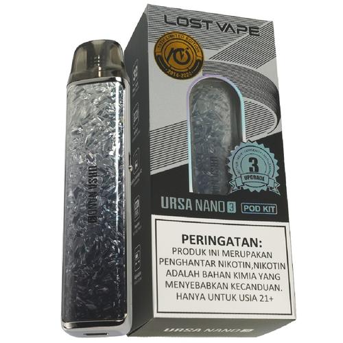 Jual Pod Vape Ursa Nano 3 Pod Kit 30W 1200Mah Glacial Silver Authentic ...