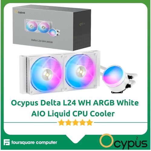 Jual Ocypus Delta L24 WH ARGB AIO Water Cooling Liquid CPU Cooler White ...