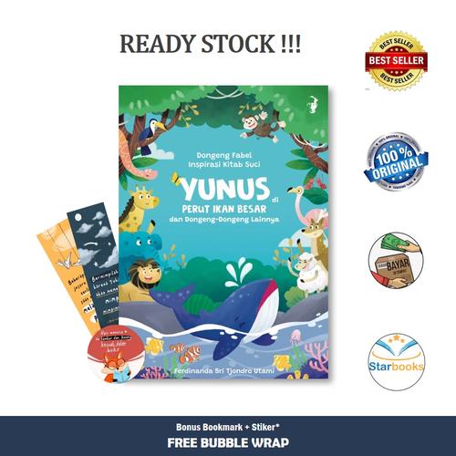 Jual Buku Dongeng Fabel Inspirasi Kitab Suci Yunus Di Perut Ikan Besar ...