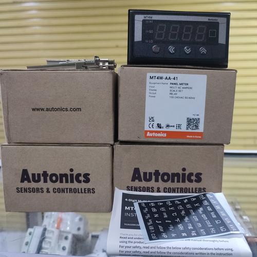 Jual panel meter autonics type MT4W-AA-41 input MULTI AC AMPERE power 100-240VAC baru dan ...