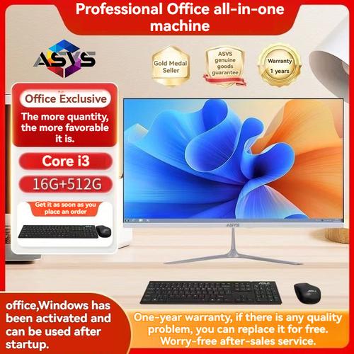 Jual ASVS Komputer PC All-in-One Baru untuk Kantor, Rumah, dan Gaming - Intel Core i3, 16GB RAM ...