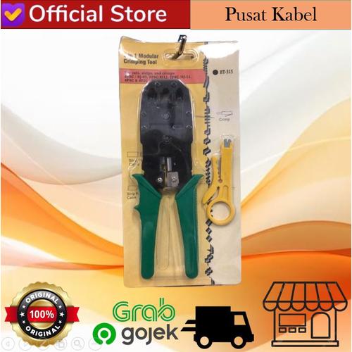 Jual Crimping tool 3in1 modular rj45 rj11 HT-315/Tang crimping tools ...