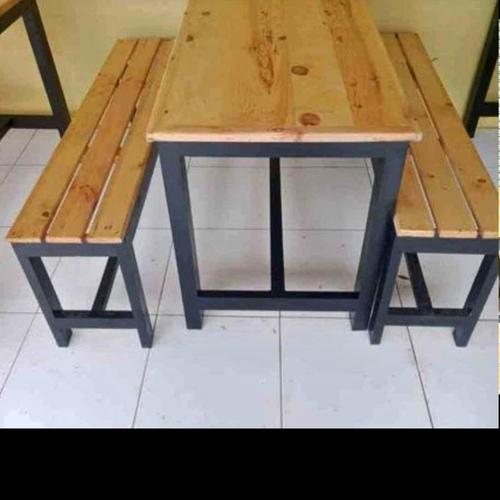 Jual meja makan set meja ukuran 110x60x75 bangku ukuran 110x30x50 satu ...