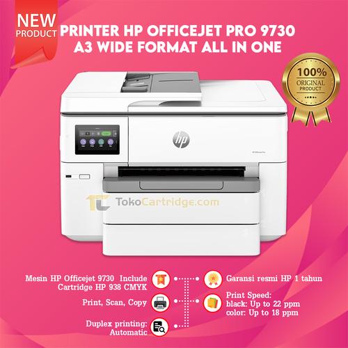 Jual Printer OfficeJet Pro 9720 9730 Wide Format All-in-One A3 WiFI Print Scan Copy Wireless Fax ...