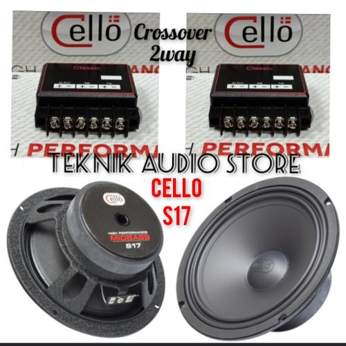Jual Speaker Midbass Cello S17 Include Crossover 2Way Classic - Jakarta ...